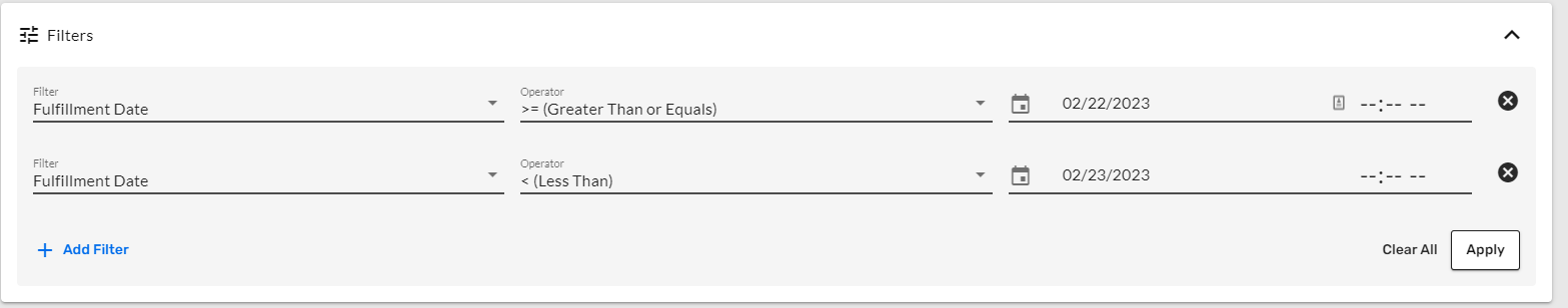 Order Filters - View All Orders to be Fulfilled on a Specific Date – Onosys
