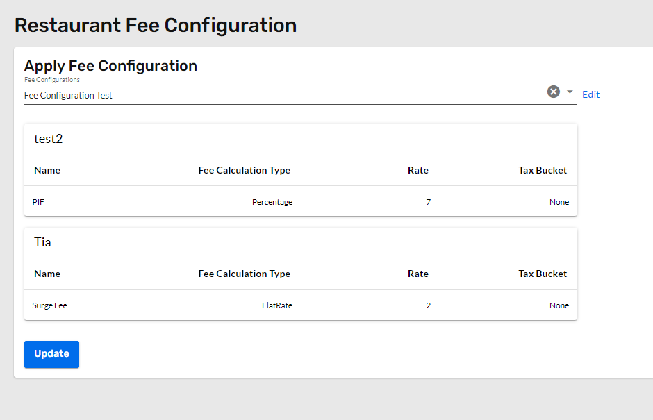 Apply a Fee Configuration to a Restaurant – Onosys